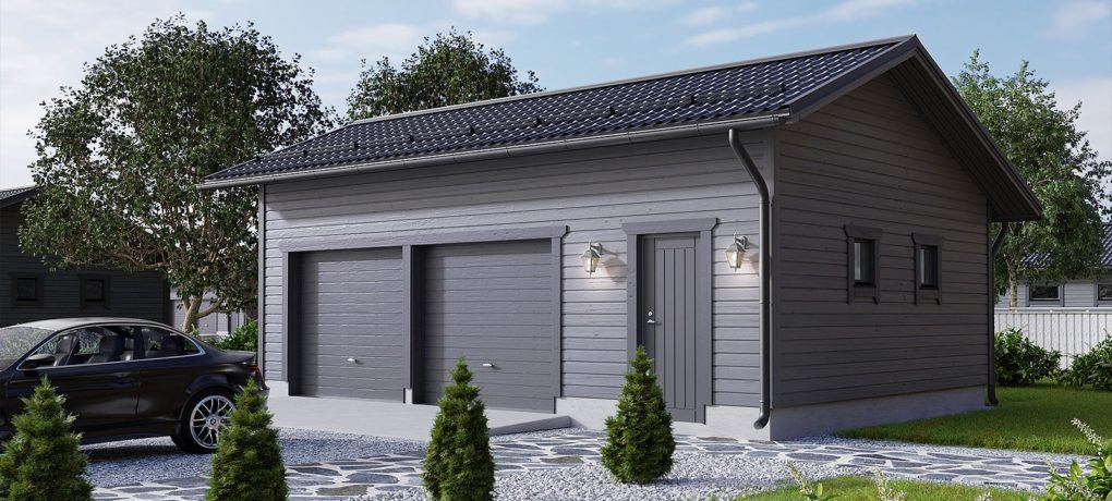 Kahden auton talli - varasto D1 - Smartia Oy